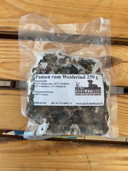 Barf Mahlzeit Rohfutter für Hunde und Katzen - Pansen vom Weiderind